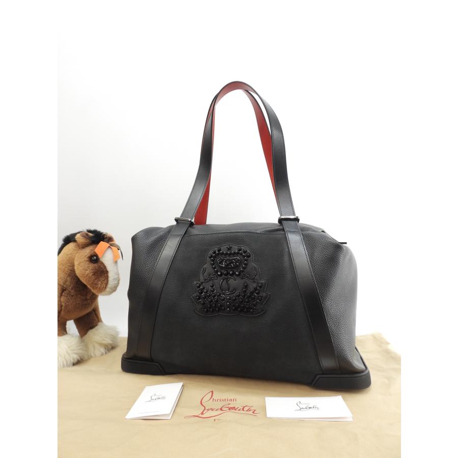 Christian Louboutin クリスチャンルブタン トートバッグ バッグデイモン レザー黒 メンズショルダー@ 1 : ブランドショップhaibanyaYahoo!店 - 通販 ...