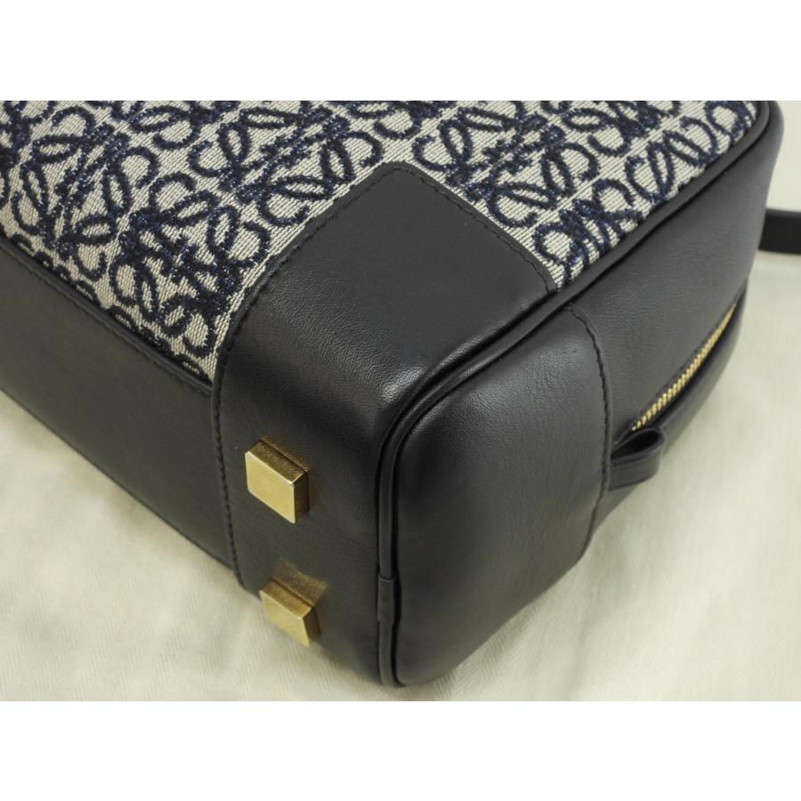 Amazona(LOEWE) ロエベ アマソナ23 ジャガード/レザー 紺灰 Amazona(LOEWE) ロエベ アマソナ23 ジャガード/レザー 紺灰