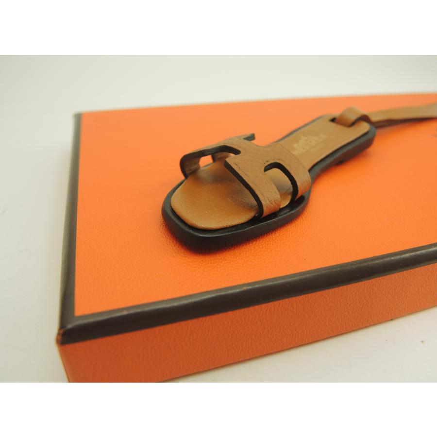 HERMES（エルメス） バッグチャーム オランナノ ゴールド黒 ストラップアクセサリー 新品@ 7 : ブランドショップ ...