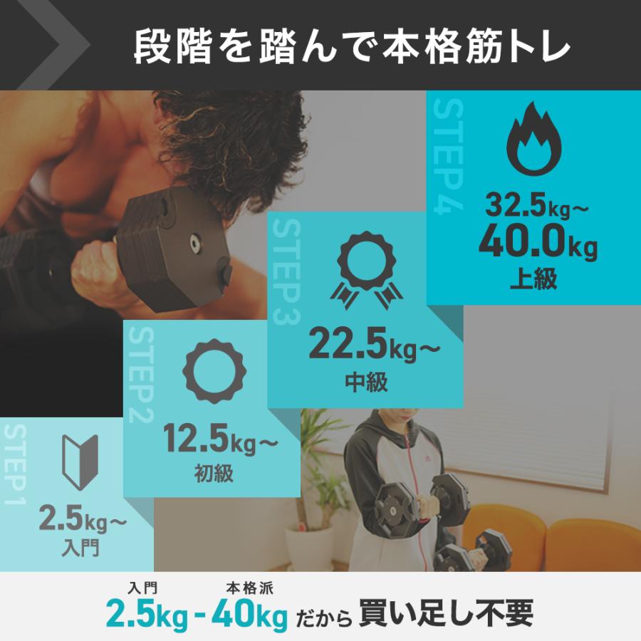 HAIGE ハイガー 可変式ダンベル 40kg×2個＋専用スタンド ワンタッチ アジャスタブル 鉄アレイ HG-AJDB03-2ST 2年保証 : HAIGE - 通販 - Yahoo!ショッピング