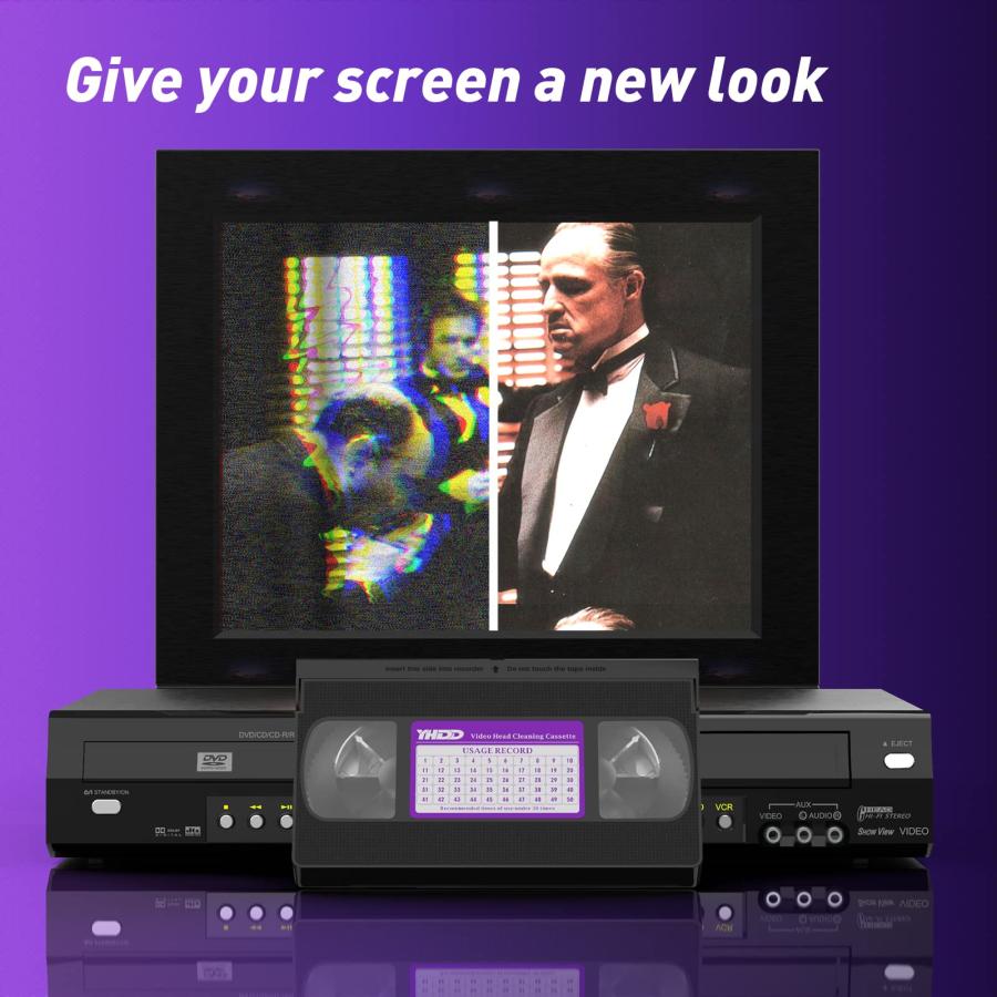 YHDD VCR ヘッドクリーナーテープ VHS/VCR ビデオプレーヤー用 ドライタイプ 再利用可能 50回 : はいじストア - 通販 - Yahoo!ショッピング