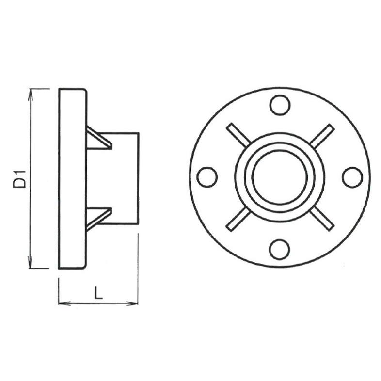 橋本産業:TSフランジ 型式:TSF-10K-50A(U-PVC) : 配管部品 ヤフー店 - 通販 - Yahoo!ショッピング