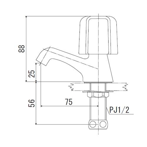 KVK:立水栓 型式:K5ED(寒冷地用) : 配管部品 ヤフー店 - 通販 - Yahoo!ショッピング