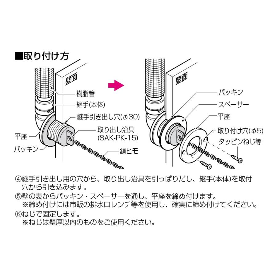 未来工業:取り出し治具(ユニットバス貫通継手) 型式:SAK-PK-15 :00846713:配管部品 ヤフー店 - 通販 - Yahoo!ショッピング