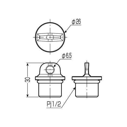 未来工業:取り出し治具(ユニットバス貫通継手) 型式:SAK-PK-15 :00846713:配管部品 ヤフー店 - 通販 - Yahoo!ショッピング