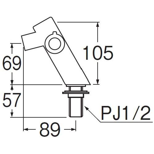 SANEI(旧:三栄水栓製作所):立水栓(トイレカウンター用) 型式:Y504H-13 :42026462:配管部品 ヤフー店 - 通販 - Yahoo!ショッピング