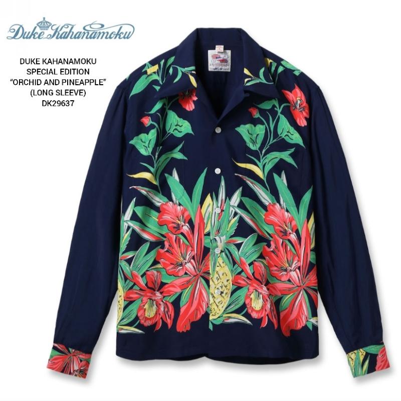 DUKE KAHANAMOKU SPECIAL EDITION “ORCHID AND PINEAPPLE” (LONG SLEEVE) デ ...