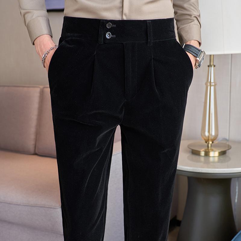 スラックス メンズ ベルベット パンツ ボトムス 春秋 ハイエンド ビジネス カジュアル ストレート ズボン : m3o2jv2zwovirtfj7v4uhmagse-cmd : コモド ...