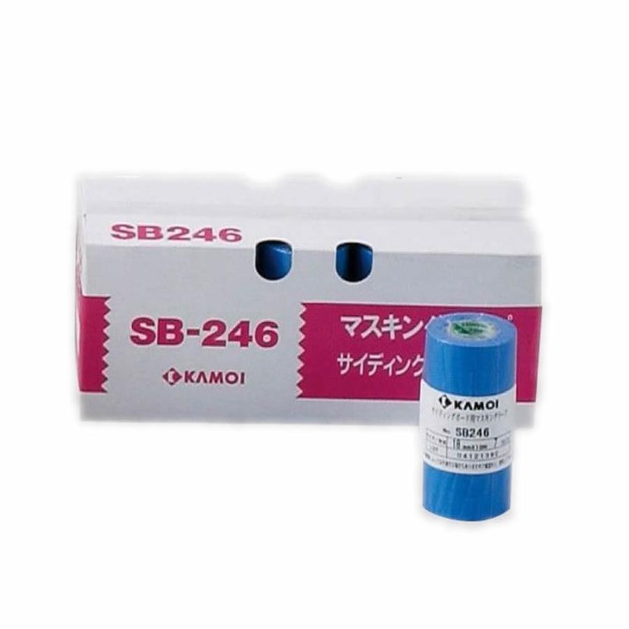 カモ井 シーリングテープ SB-246 幅 18mm 巻数 18m 70巻入 ｜ セルフクリーニングボード カモ井加工紙 KAMOI サイディングボード 凹凸調 : ハケ市 河合刷毛ブラシ工業 ...