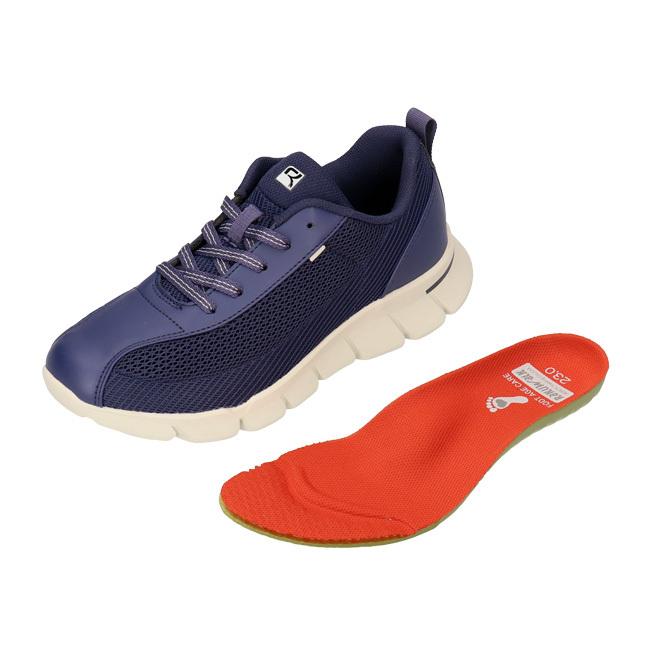 RIZAP ライザップ スニーカー レディース ラクウォーク 黒 幅広 4E 軽量 軽い サイドジップ ウォーキング アシックス 商事 RL-9206 ローカット 通勤 運動靴 靴 ...