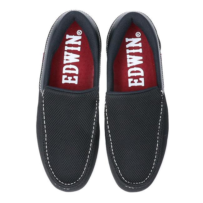 EDWIN エドウィン スリッポン モカシン メンズ ローカット 軽量 疲れない 歩きやすい 履きやすい ニット EDW7087 おしゃれ カジュアルシューズ スニーカー 靴 : はきもの広場 ...