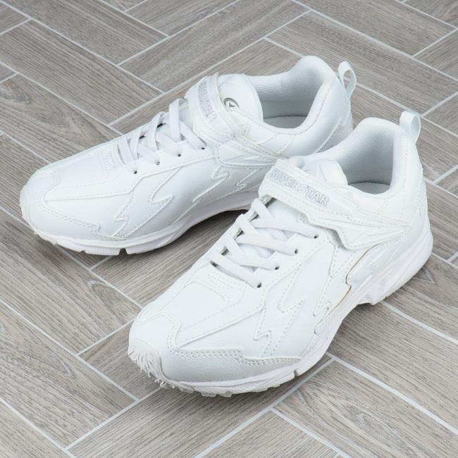 ムーンスター スーパースター SS J756 イナズマスプリンター バネのチカラ スニーカー キッズ ジュニア 白 マジックテープ 男の子 女の子 靴 : はきもの広場 - 通販 ...