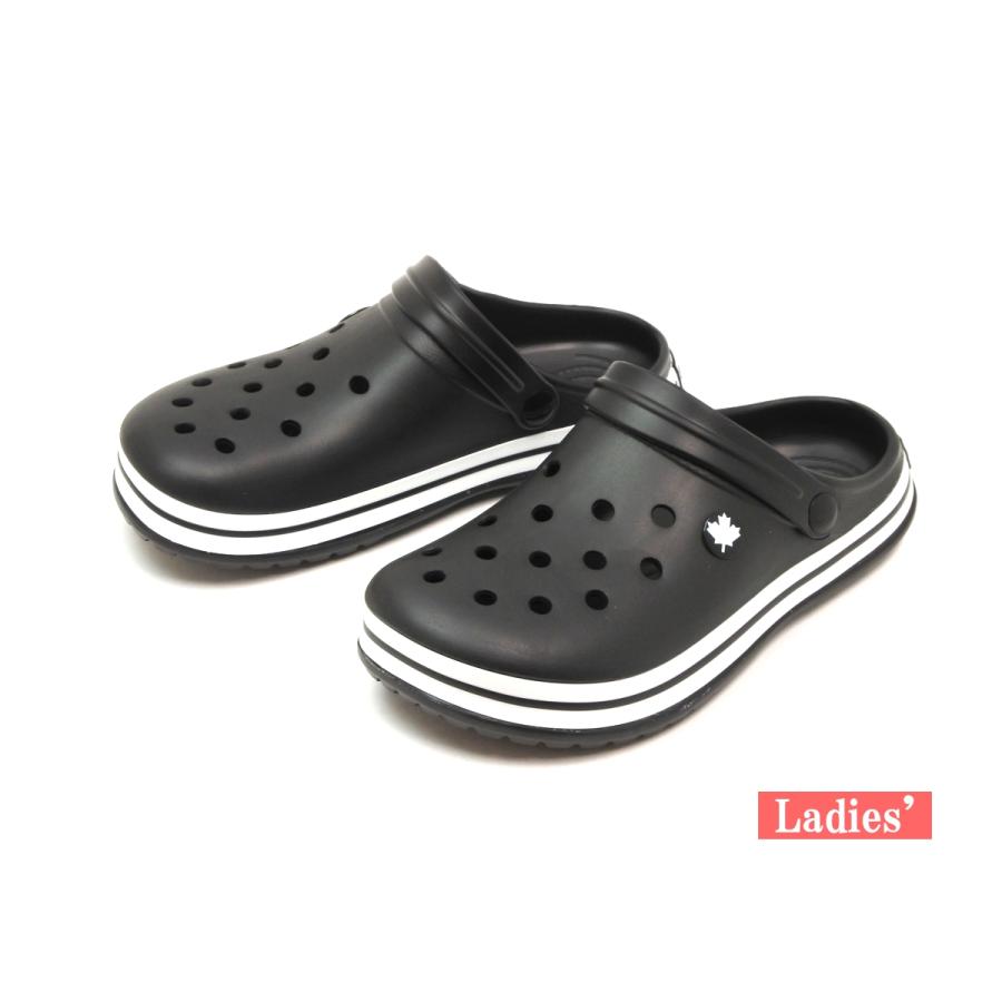 レディース 軽量 EVAサンダル 2WAYストラップ ライン入り ブラック : はきものや - 通販 - Yahoo!ショッピング