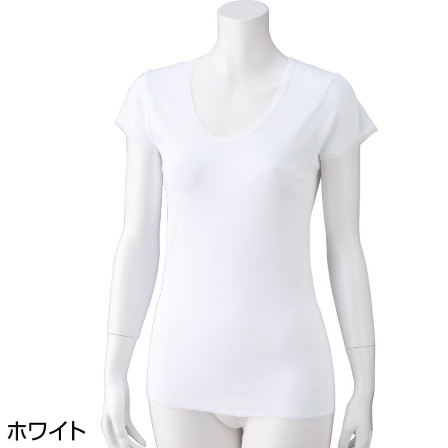 2枚組 3分袖 シャツ インナー 肌着 婦人 レディース シニア ケアファッション 38061 : Life and Cool - 通販 ...
