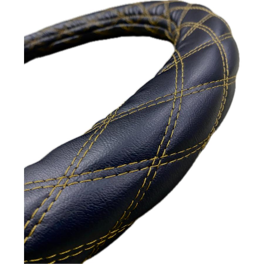 オリジナルハンドルカバー 艶消し ダブルステッチ ブラック ゴールド糸 2HS(45〜46cm) : トラック用品運び屋ヤフー店 - 通販 - Yahoo!ショッピング
