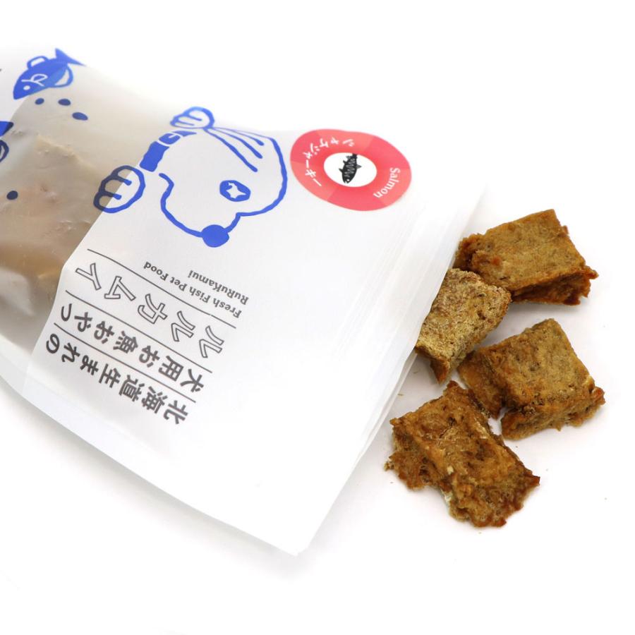 犬 おやつ 魚 鮭 ジャーキー 60g(30g×2袋)【犬オヤツ】 犬おやつ無添加国産 魚 北海道 ドッグフード サーモン 鮭とば 犬 魚ジャーキー メール便 送料無料 : ruru-sake ...