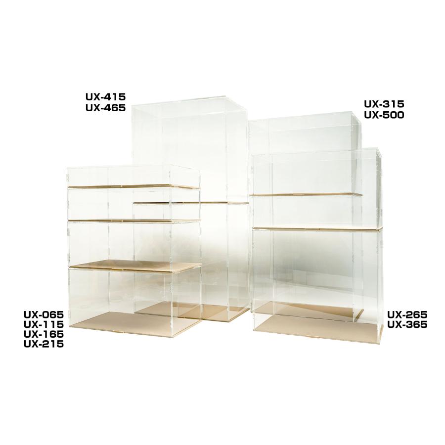 コレクションケースX-265 UltimateUV版 幅421x奥行251x高さ265mm 組立簡単 積重ね可能 UVカットアクリル ディスプレイケース : ux-265 : 箱庭技研 ...