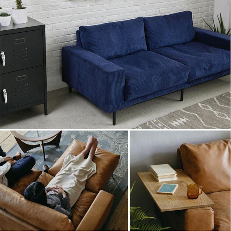 ダイニングソファ ソファ ヴィンテージ風 ブラックスチール脚 北欧 1P 2.5P 3P PLUTO sofa プルート COMFORM コンフォーム : 無垢材の家具通販 箱屋の八代目 ...