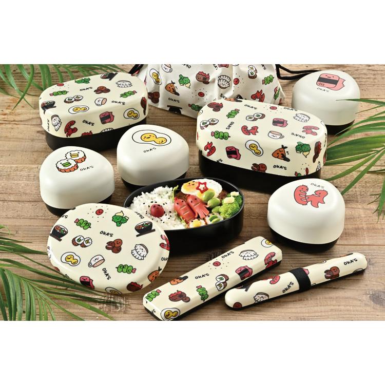 HAKOYA 弁当箱 2段 おしゃれ 布貼小判一段弁当 480 480ml OKA'S 日本製 : ハコヤショップ ヤフー店 - 通販 - Yahoo!ショッピング