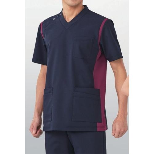 KAZEN 971 カゼン スクラブ 白衣 医療 男女兼用 半袖 携帯ポケット PHSポケット ペン差し ループ付き 工業洗濯可 : 白衣ネット ヤフー店 - 通販 - Yahoo!ショッピング