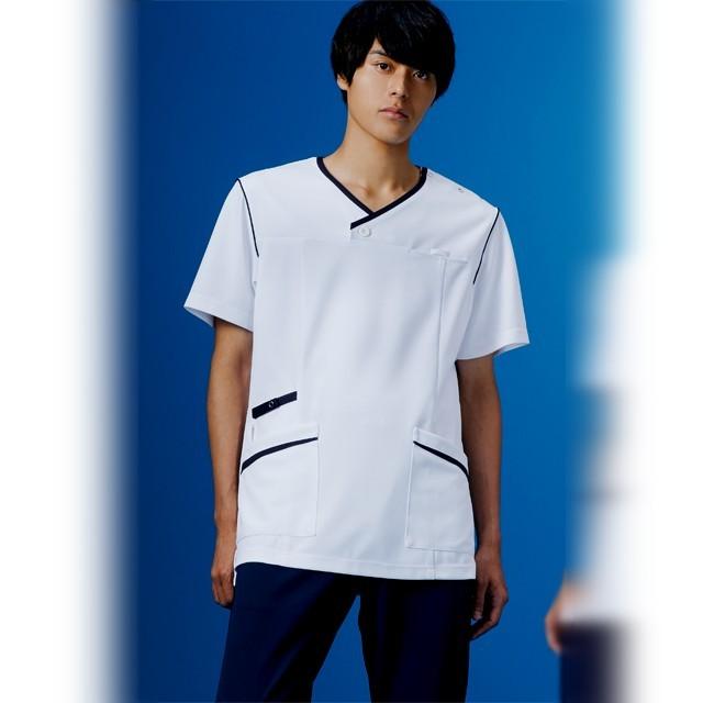 KAZEN 991 カゼン スクラブ 医療 男性用 ナースウェア 半袖 工業洗濯可 制菌加工 透け防止 吸汗 制電 ストレッチ Vネック : 白衣ネット ヤフー店 - 通販 - Yahoo ...