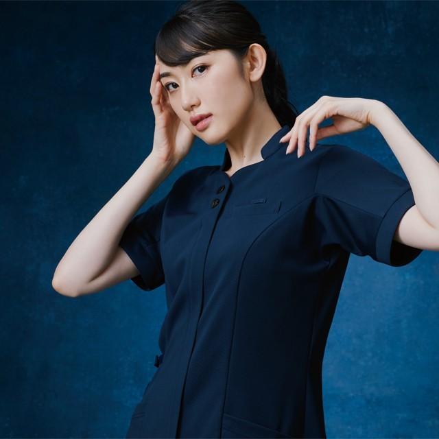KAZEN 993 カゼン 白衣 ナースウェア ジャケット 女性用 半袖 スマホ用ポケット ループ付き 工業洗濯可 制菌加工 透け防止 吸汗 : 白衣ネット ヤフー店 - 通販 - Yahoo ...