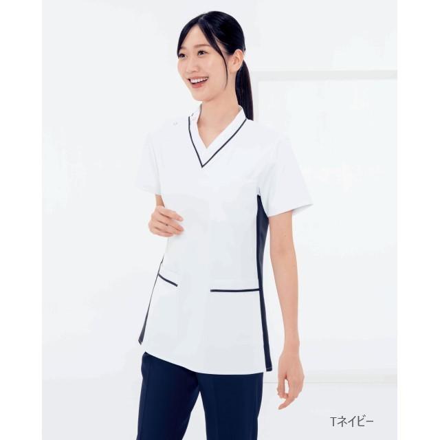 FT4492 ナガイレーベン スクラブ 白衣 医療 男女兼用 ナースウェア 半袖 ストレッチ PHSポケット ループ付き ポリエステル100％ :ft4492:白衣ネット ヤフー店 - 通販 ...
