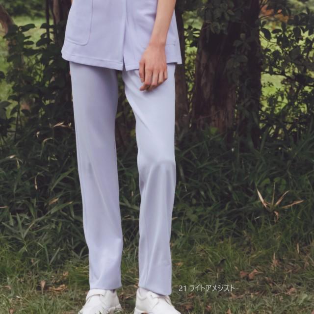 KAZEN KZN810 カゼン ナースウェア スラックス 男女兼用 ストレート パンツ 工業洗濯可 制菌加工 透け防止 吸汗性 制電 ストレッチ 動きやすい ウエスト3/4ゴム : 白衣 ...