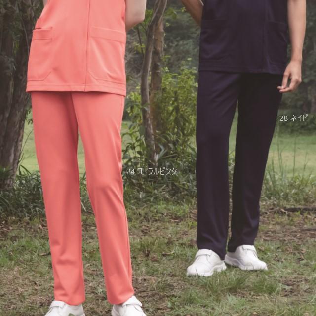 KAZEN KZN810 カゼン ナースウェア スラックス 男女兼用 ストレート パンツ 工業洗濯可 制菌加工 透け防止 吸汗性 制電 ストレッチ 動きやすい ウエスト3/4ゴム : 白衣 ...