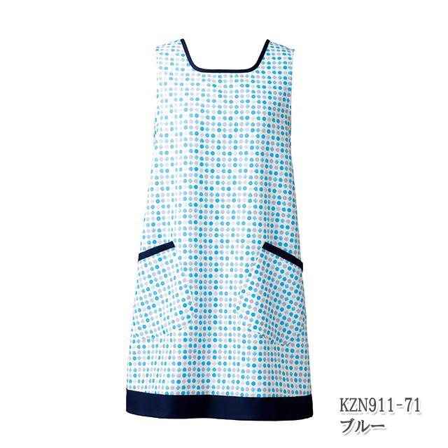 KAZEN KZN911 カゼン エプロン ナースウェア 男女兼用 制菌加工 ポリエステル100% ドット柄 プルオーバータイプ ワンピース : 白衣ネット ヤフー店 - 通販 - Yahoo ...