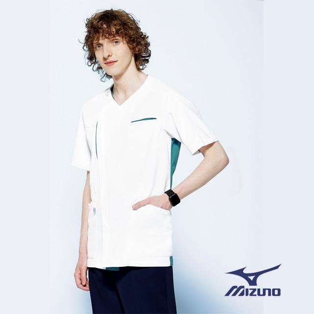 MIZUNO MZ-0237 チトセ ミズノ ナースウェア ジャケット 男性用 半袖 白衣 大きいサイズ 制菌 制電 透け防止 ストレッチ イージーケア 工業洗濯 : 白衣ネット ヤフー店 ...