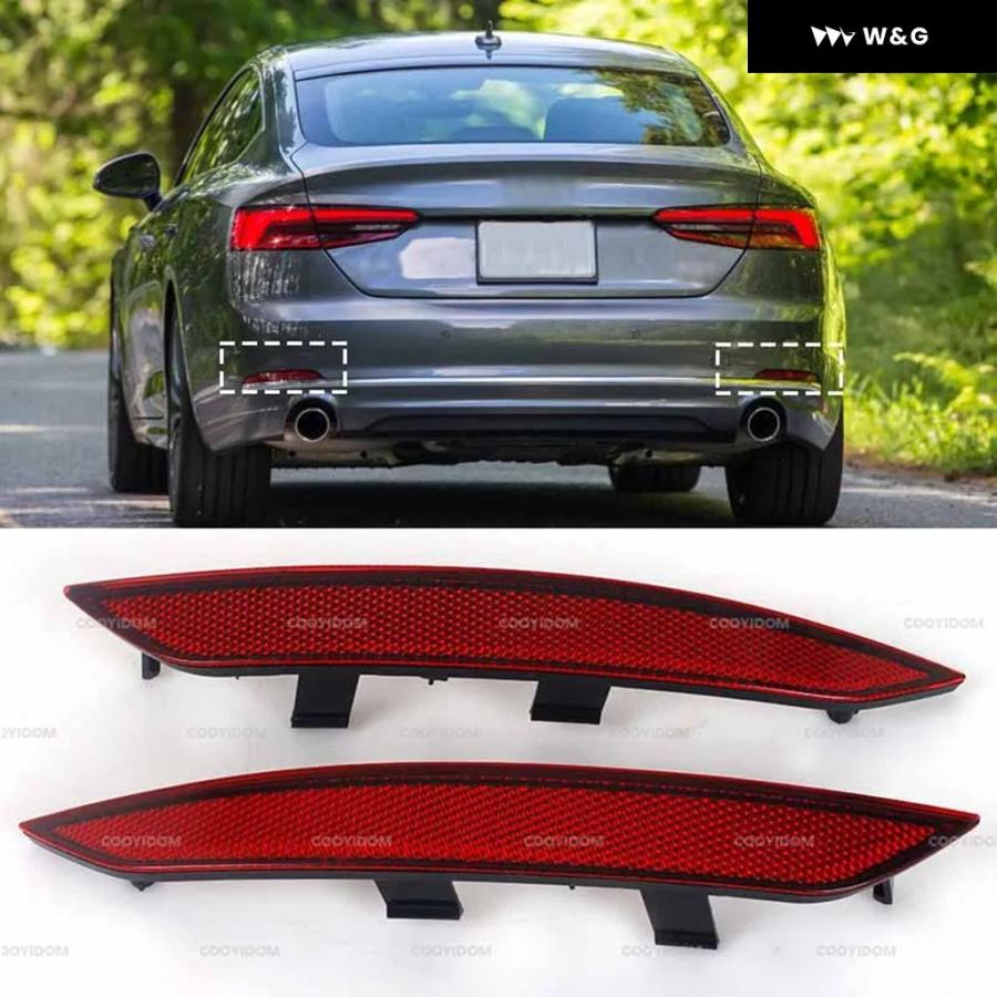 左/右車リア バンパー テールライト アウディ A5 2017-2020 リフレクター ライト パーキング ブレーキライト フォグランプ シグナルライト : HAKURO - 通販 ...