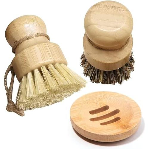 Caoren たわし キッチンブラシ 天然植物繊維 サイザル シュロ 束子 ミニ 柄付き 吊り可能 抗菌 耐 : 白山SHOP - 通販 - Yahoo!ショッピング