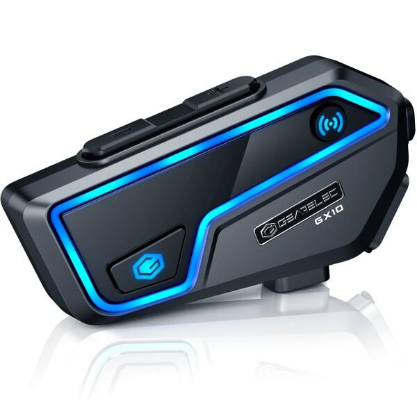 GEARELEC バイク インカム GX10 1-8人同時通話 HI-FI バイク用インカム Bluetooth5.2 通話距離2000M ...