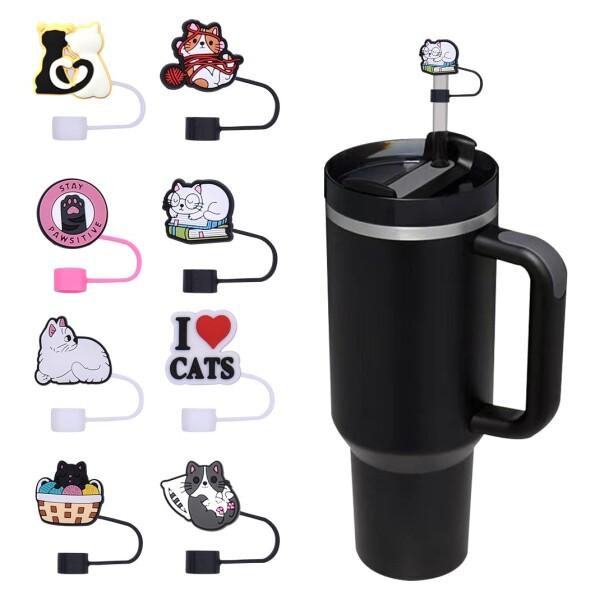 DIYBravo ストローカバー シリコンダストキャップ ストロー 8つセット シリコンストロー蓋 ストロ : 白山SHOP - 通販 - Yahoo!ショッピング