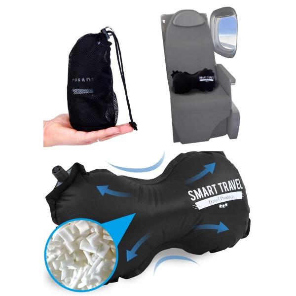 SmartTravel Travel Products 腰枕 空気注入式 腰サポート枕 旅行用枕 飛行機用 長距離飛行 女性 男性 子 ...