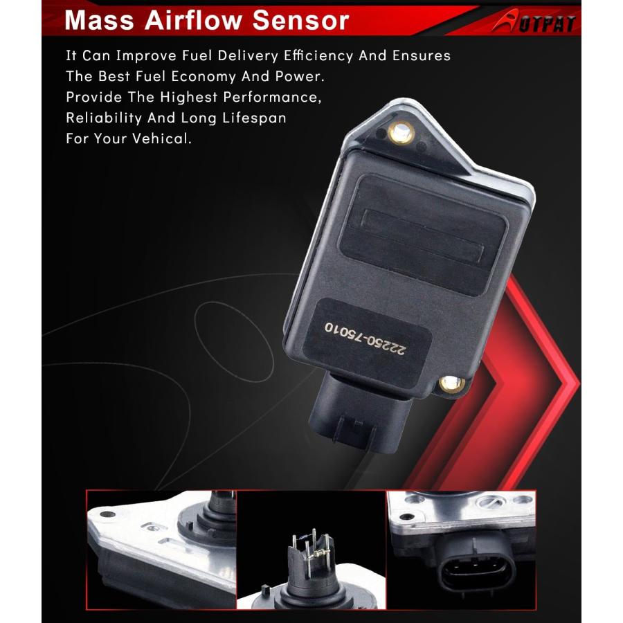 New Mass Air Flow Sensor-3 Prongs Compatible with 1995 1996 1997 Tacoma 2.4 :240624CR9TX8TM:HAL ...