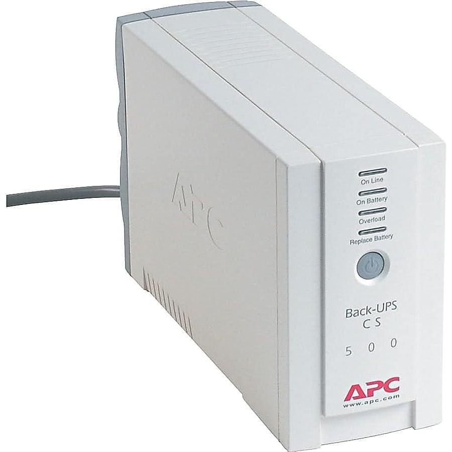 APC BK500 BK500 Back-UPS CS Battery Backup System, 6 Outlets, 500 VA ...