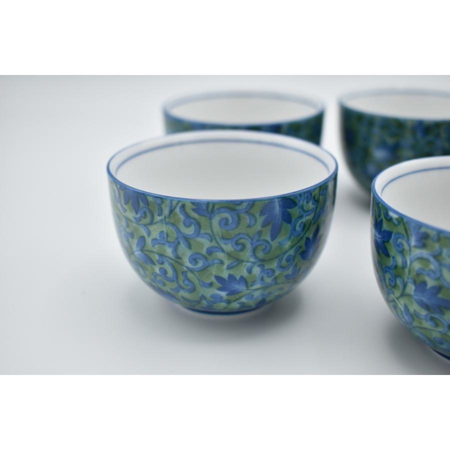 有田焼 湯呑セット 緑彩唐草煎茶揃え 5組 item no.1f631 :1f631:ハマダヤ食器店 - 通販 - Yahoo!ショッピング
