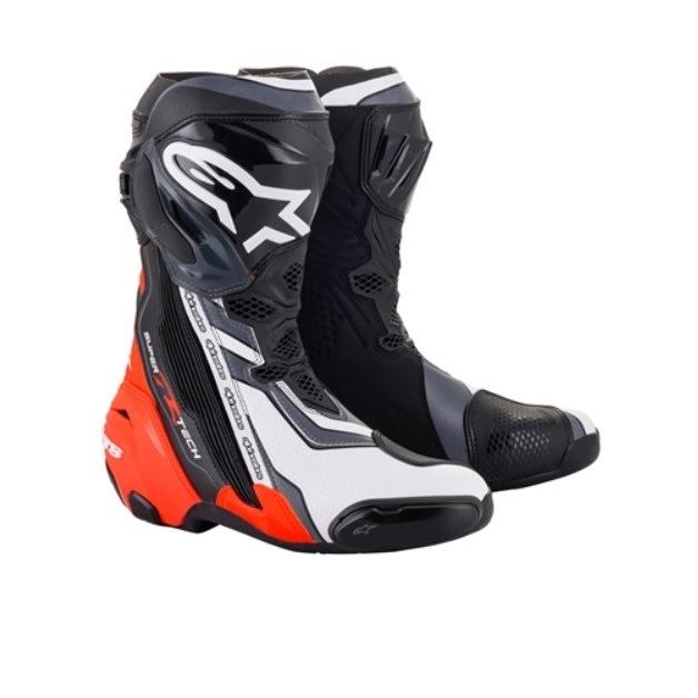 SUPERTECH R（レーシングブーツ） 1329 BLACK RED FLUO WHITE GRAY 45/29.5cm アルパイン ...