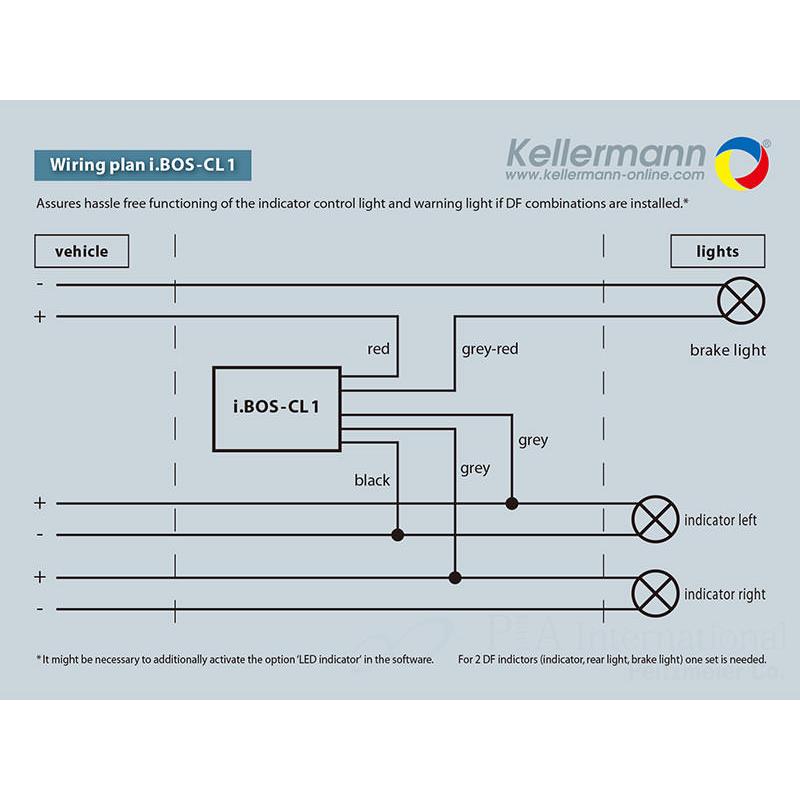 CANBUS搭載LEDウインカー仕様（リア）用レジスター i.BOS-CL1 Kellermann（ケラーマン） :000053-K58-KM123-942:バイク メンテ館 - 通販 ...