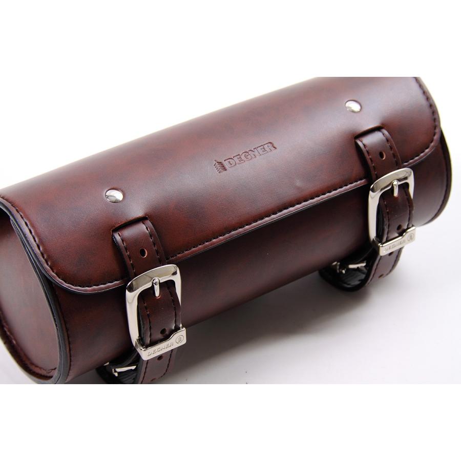 DTB-1 シンセティックレザーツールバッグ（ブラウン）2.5リットル DEGNER（デグナー） : バイク メンテ館 - 通販 - Yahoo!ショッピング
