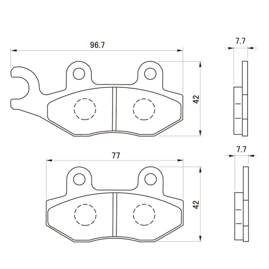 97152 ゴールデンパッドχ（ブレーキパッド） DAYTONA（デイトナ） : バイク メンテ館 - 通販 - Yahoo!ショッピング