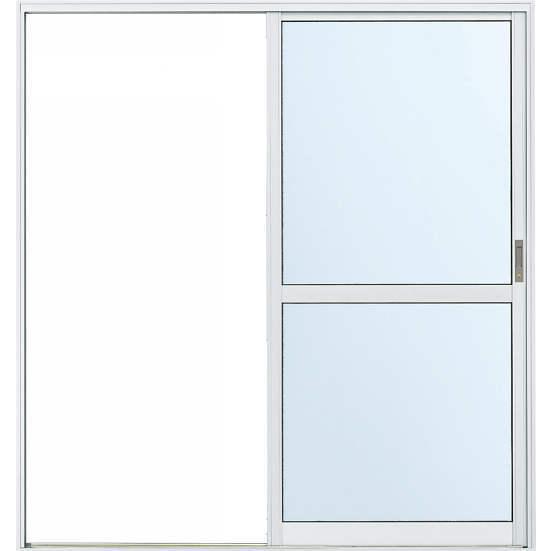 YKK AP アルミサッシ 勝手口 片引戸 2HH W1900×H1817 （19018） 内付 : ライフサポートハマヤ - 通販 ...