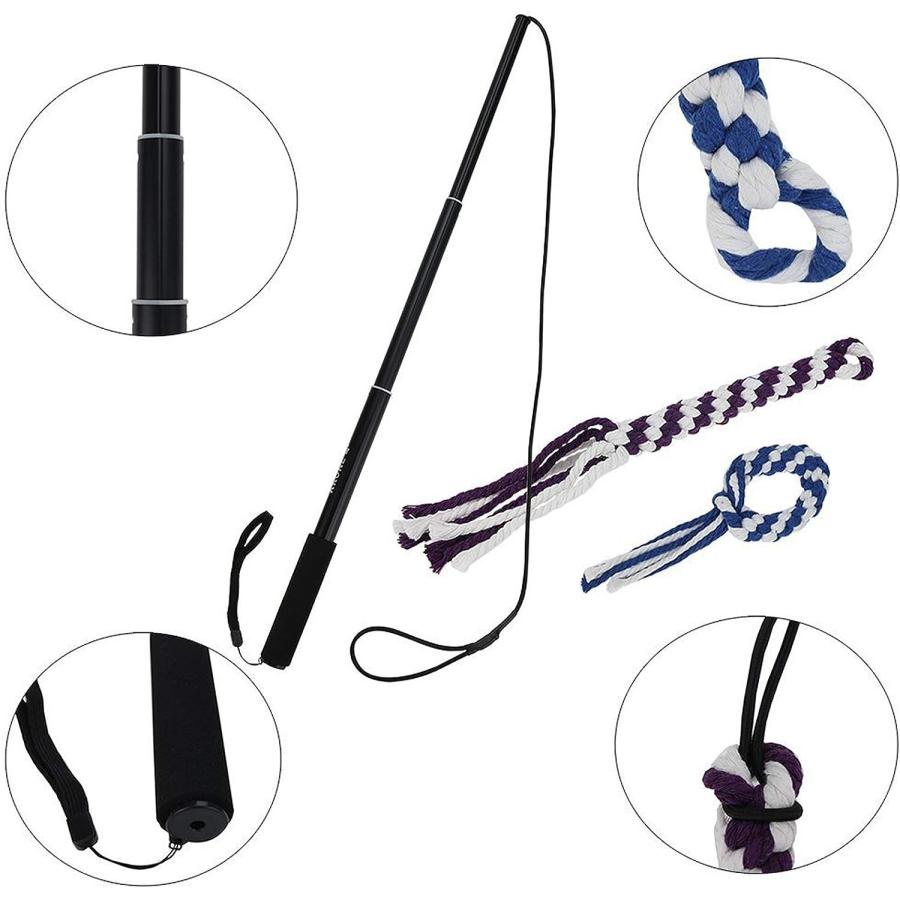 犬用釣竿型おもちゃ 伸縮 犬ロープ 噛むおもちゃ 訓練用 交換用おもちゃ2個付き : ha-57 : HAMMARS - 通販 - Yahoo!ショッピング