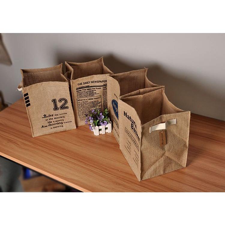 レトロ風ストッカー マガジンラック 麻 ジュート ナチュラル おしゃれ収納 カバー ゴミ箱 新聞紙 :ha044:HAMMARS - 通販 - Yahoo!ショッピング