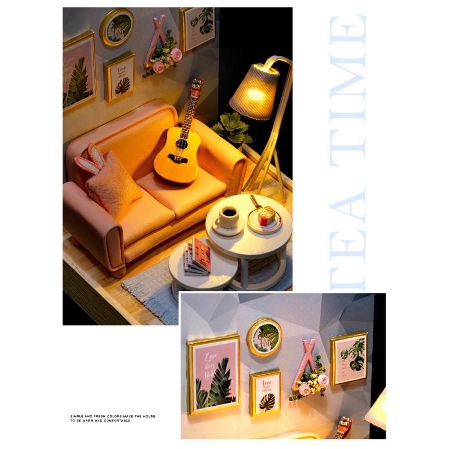 ドールハウス 手作りキット セット ミニチュア リビング ソファ 小部屋 ピンク かわいい : ha048 : HAMMARS - 通販 - Yahoo!ショッピング