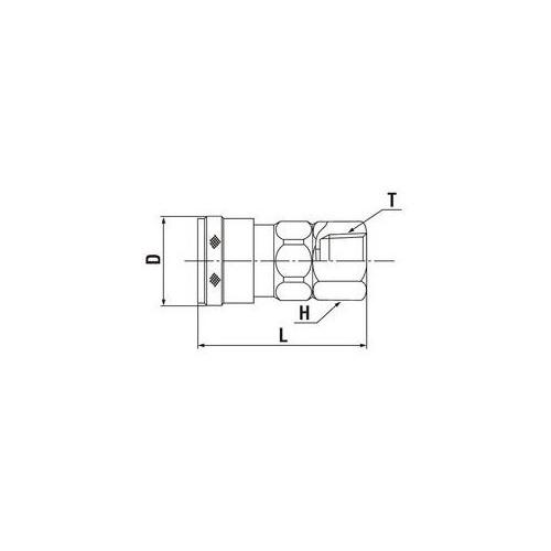 日東工器 低圧用ハイカプラ ソケット(おねじ取付用) R1/4 真ちゅう 1個入 20SF-X100-BSBM : Hana-Hana - 通販 - Yahoo!ショッピング