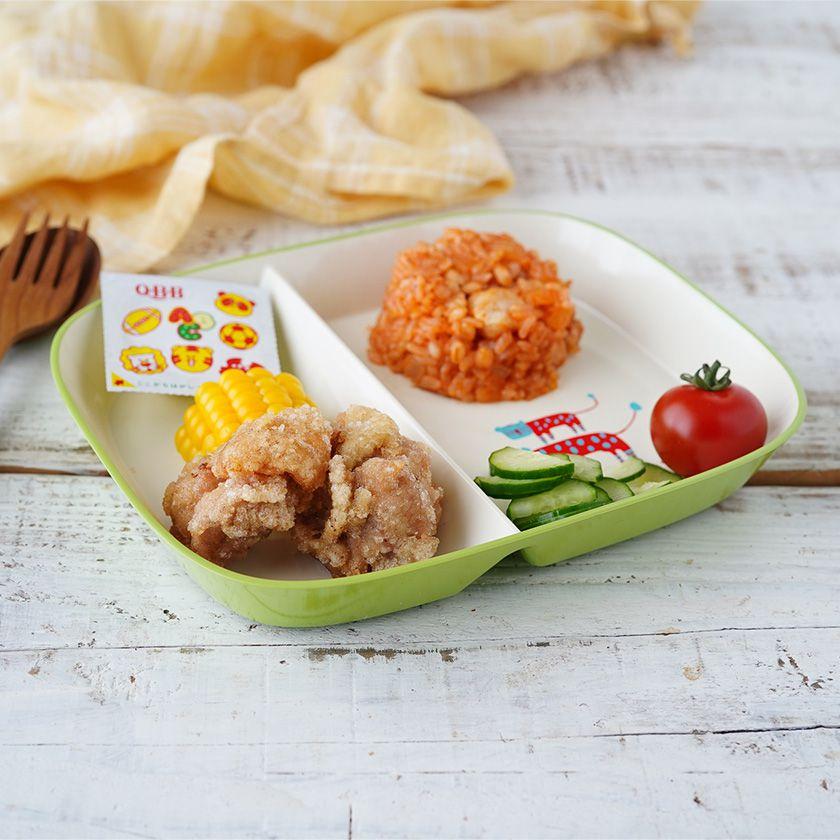 isso ecco(イッソ エッコ) アニマル 長角ツインプレート 21cm グリーン ABS樹脂 // 日本製 アウトドア食器 : sh-39-67416-1 : Primitive陶舎花花 ...