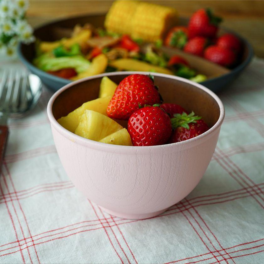 正和（キッチン） isso ecco(イッソ エッコ) 木目調 ボウル S 11.3cm ピンク (お取り寄せ品）ABS樹脂 // 日本製 アウトドア食器 : Primitive陶舎花花 ...